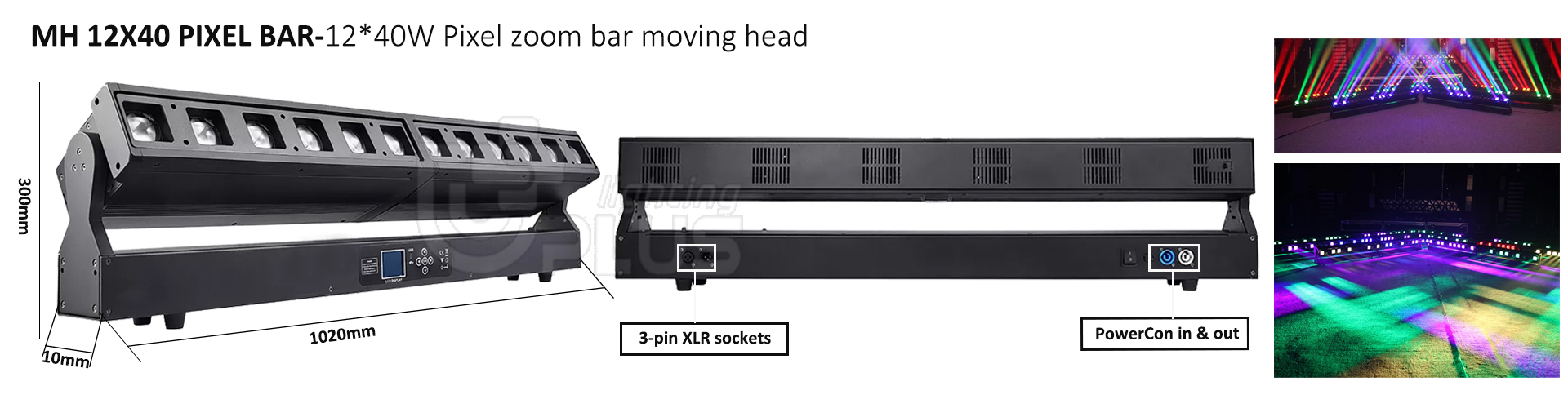 12X40W Pixel zoom moving bar light - Uplus Lighting